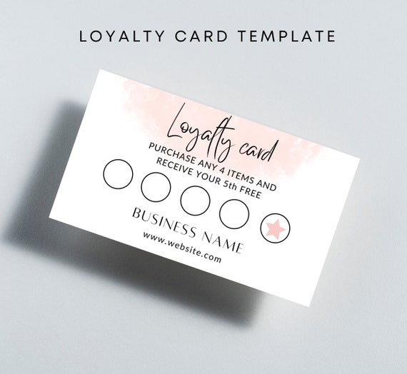 Loyalty Reward Program Cards