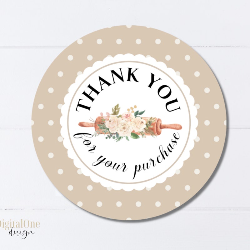 Thank You Bakery Stickers - Etsy
