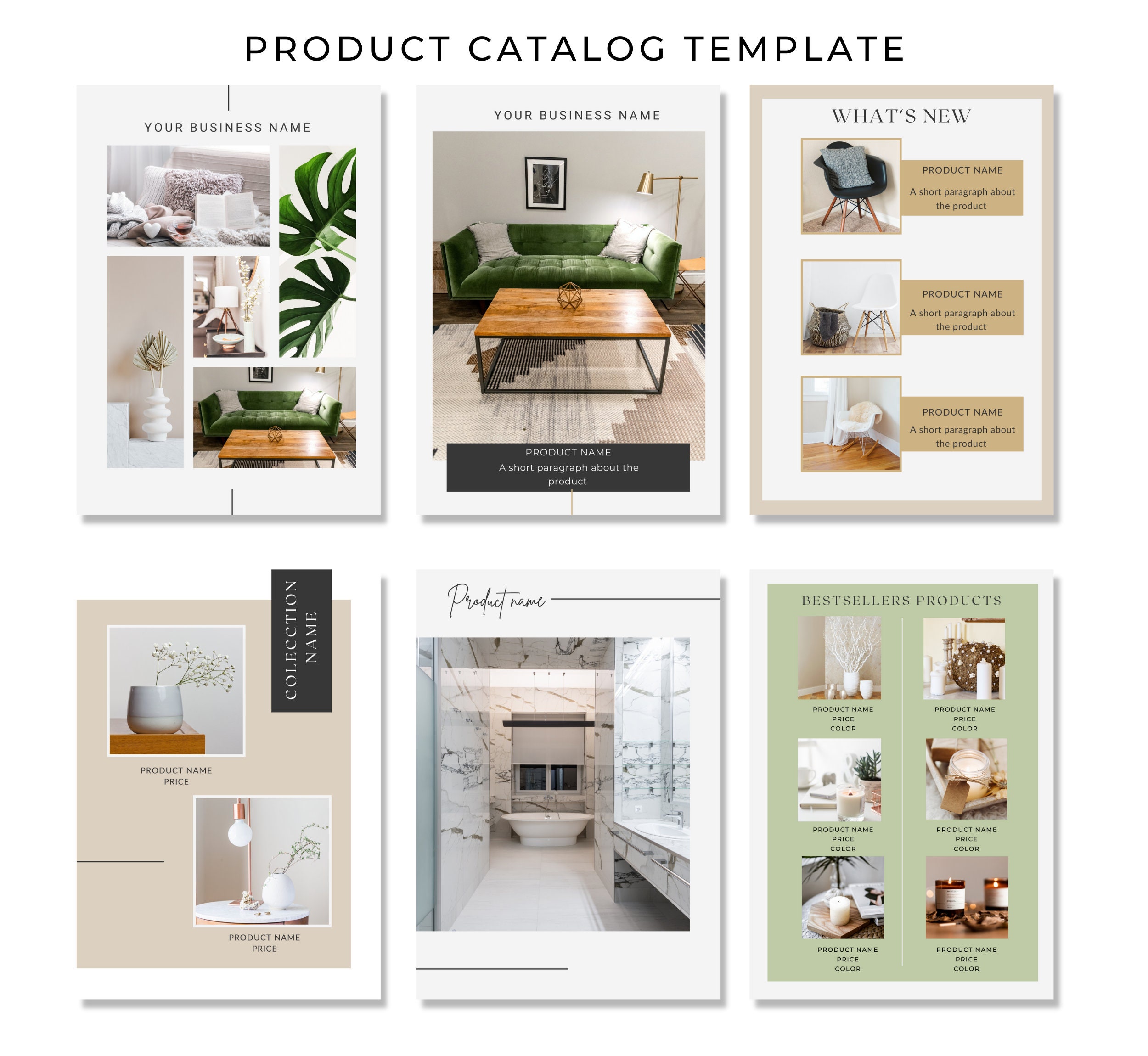 Product Catalog Template Pricing Guide Template Line Sheet - Etsy