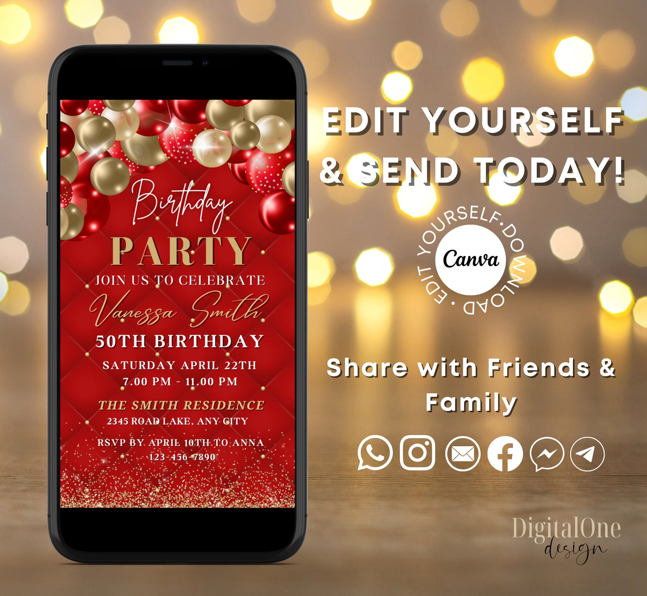 Birthday Party Animated Video Invitation, Electronic Birthday Invite ...