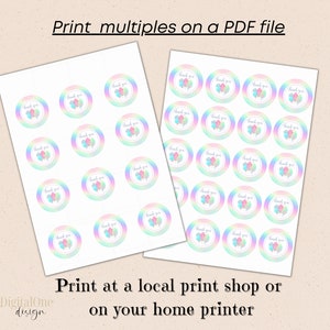 Cotton Candy Thank You Tag, Printable Cotton Candy Birthday Party ...