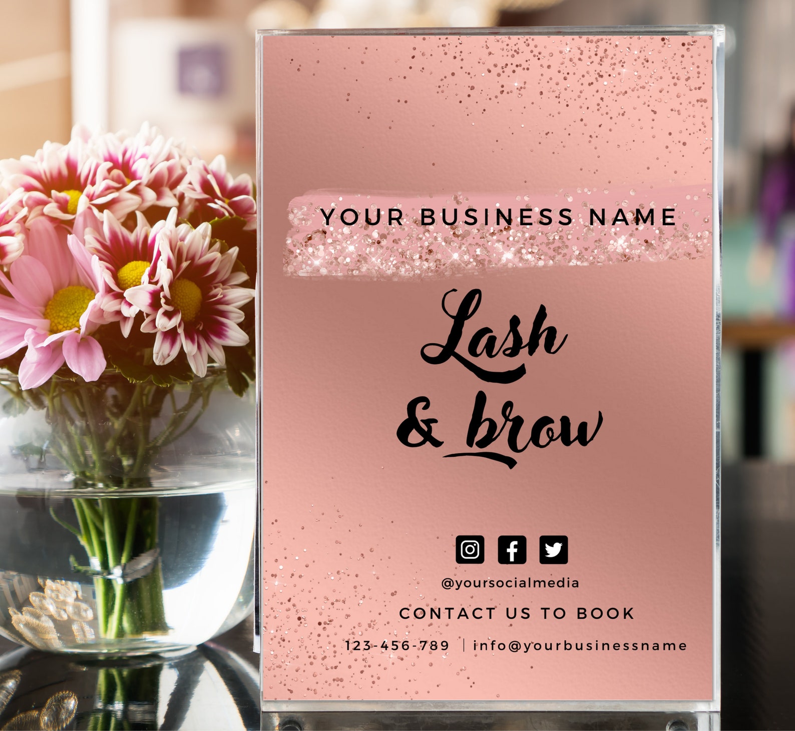 Lash Price List Template Price List Flyer Editable Price | Etsy