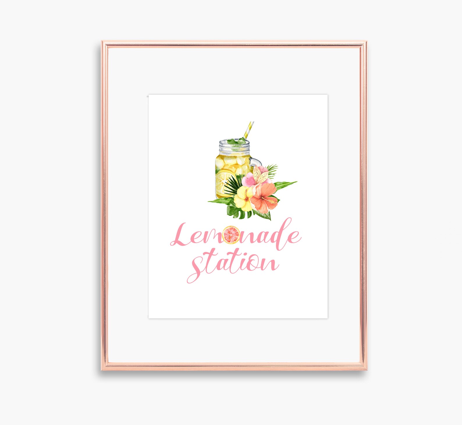 Lemonade Station Sign Lemon Citrus Drinks Table Printable - Etsy