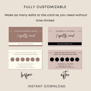 Loyalty Card Template, Printable Loyalty Card, Editable Modern Rewards ...