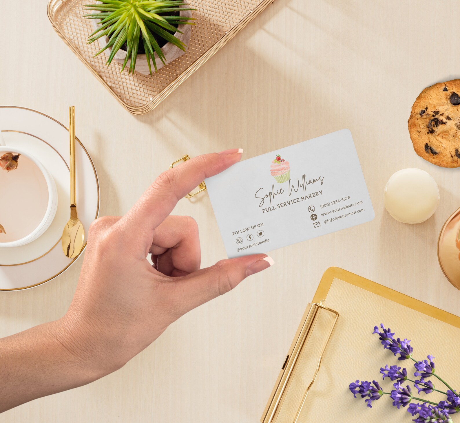 Bakery Business Cards Editable Printable Business Cards - Etsy