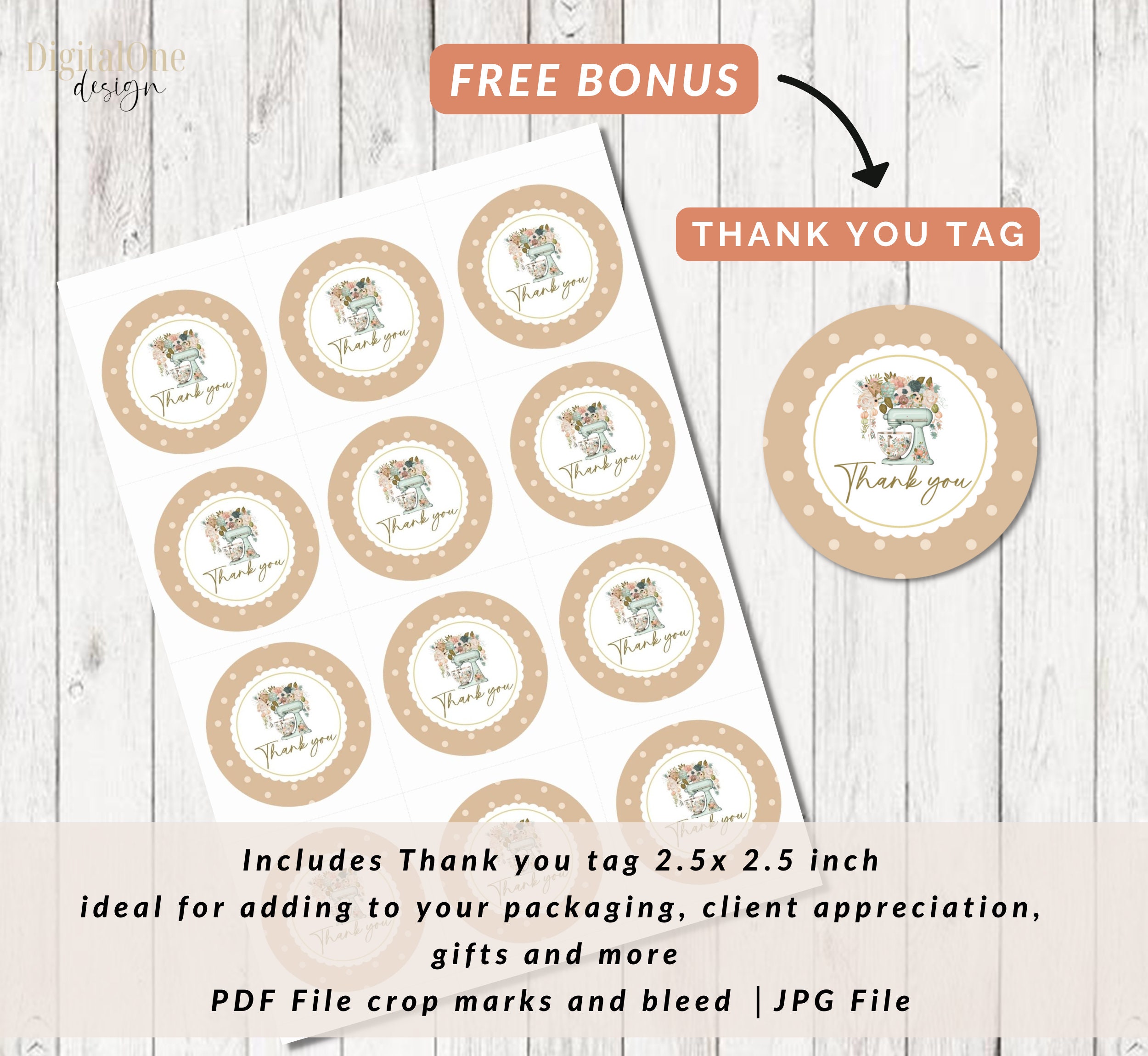 Editable Cottage Law Labels Template, Custom Home Bakery, Cookies ...