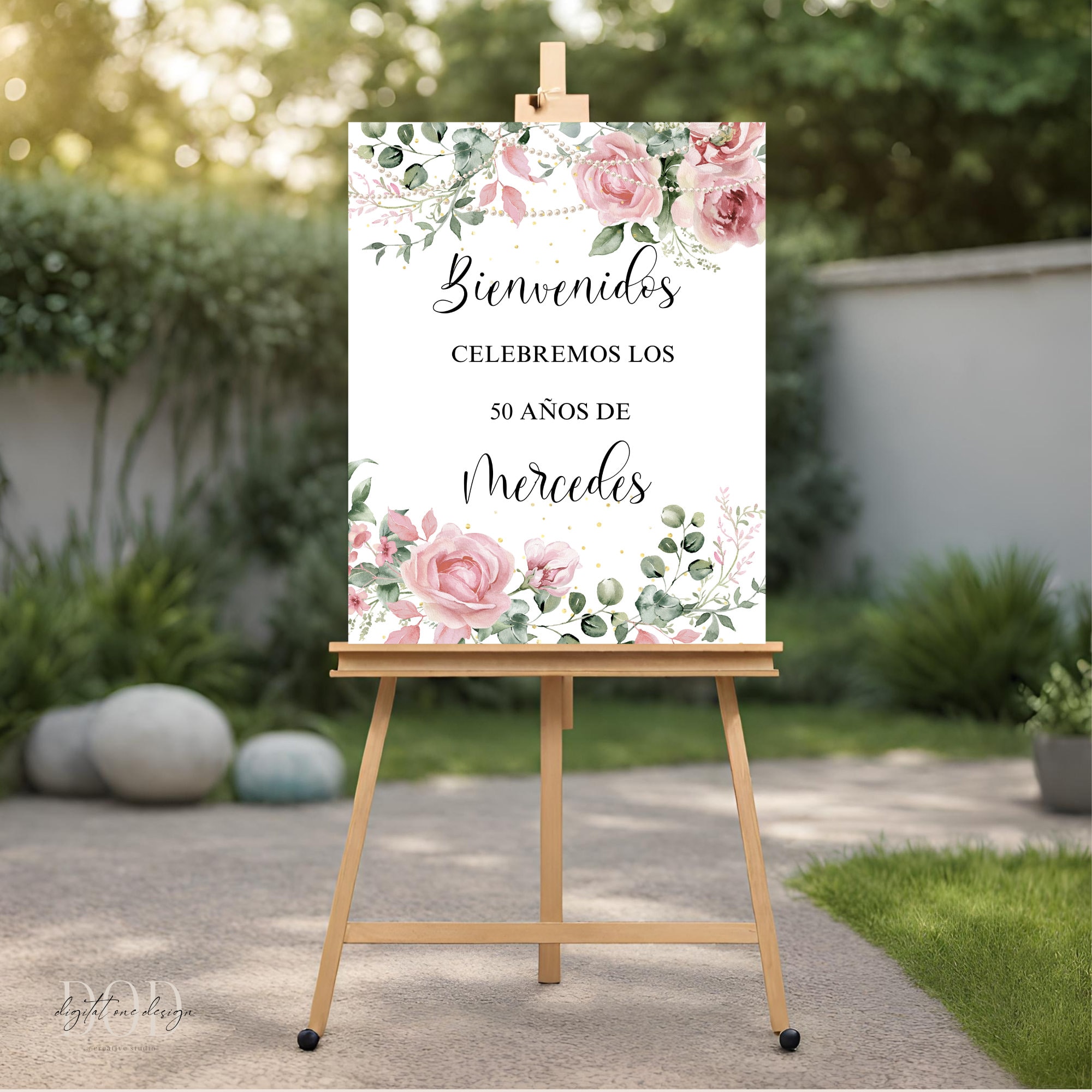 Spanish Birthday Welcome Sign, Printable Welcome Poster for Party Decor ...