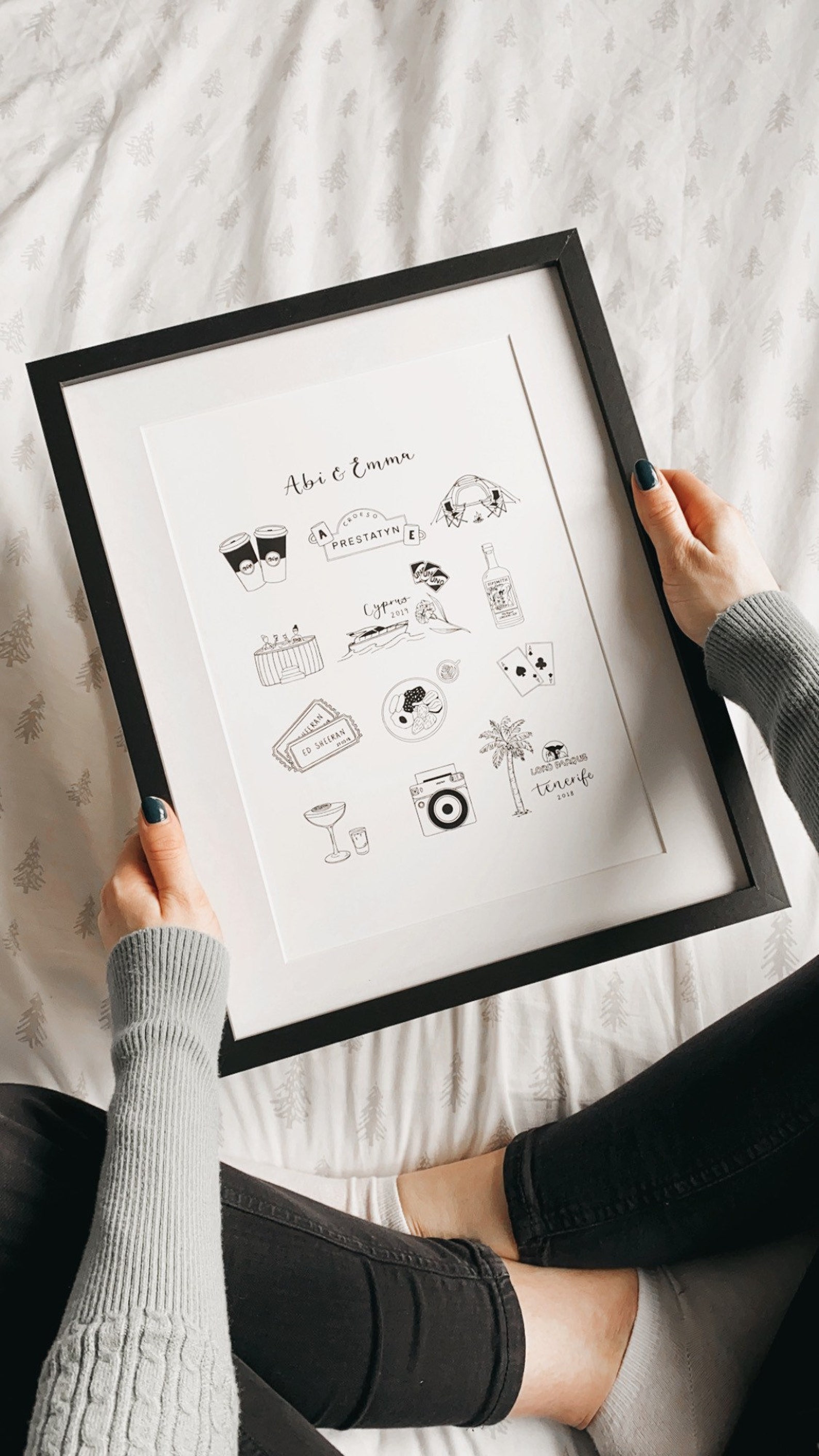 Bespoke Best Friend Timeline Hand Drawn Illustrations - Etsy UK