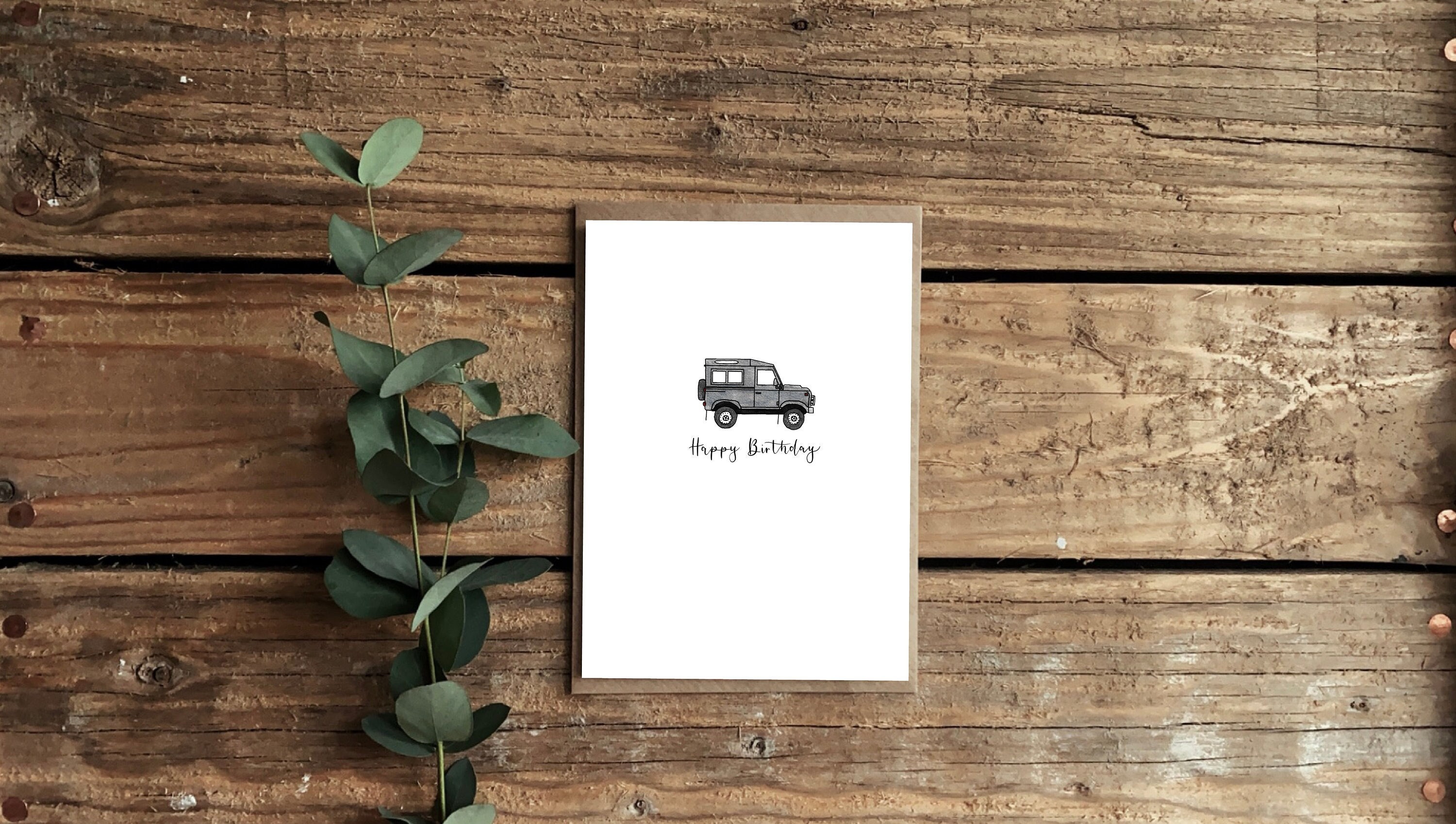 Land Rover Birthday Card Personalised With Name Happy | Etsy UK