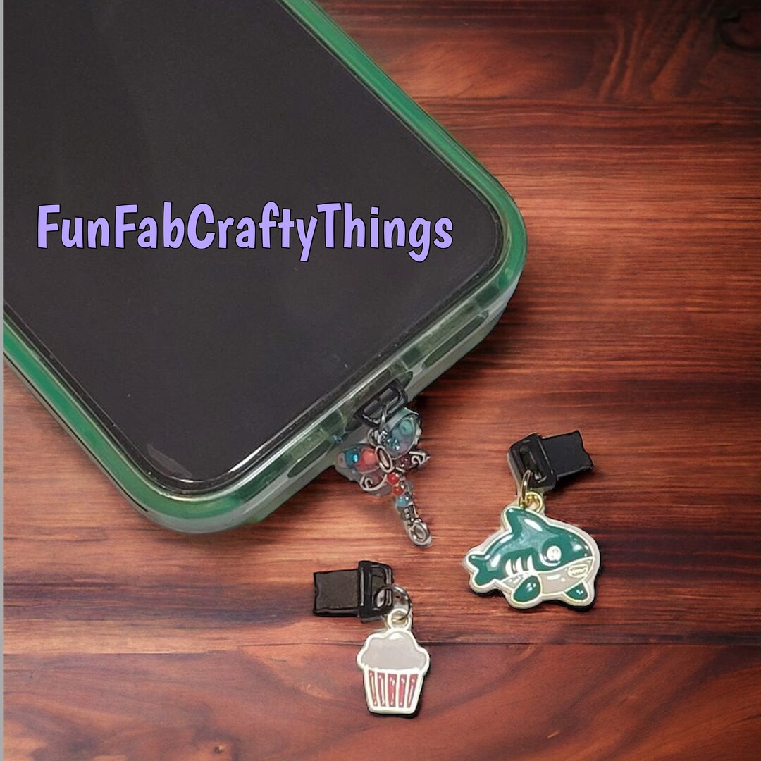 Dust Plug Charms - USB-C or Lightning - Etsy