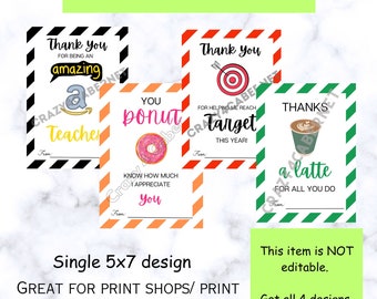 Teacher Appreciation Gift Card Holder - Etsy