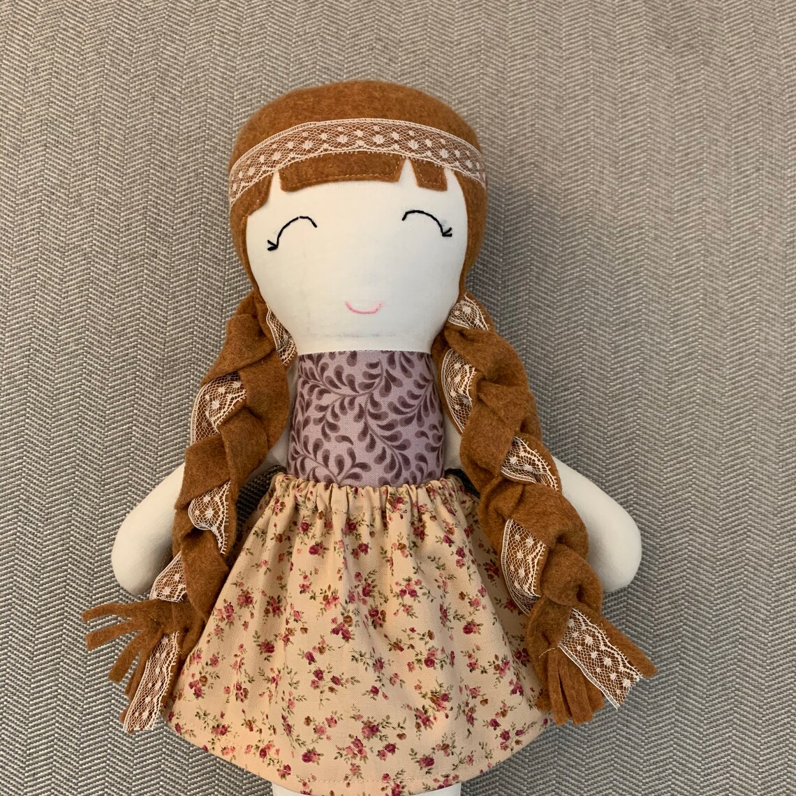 Boho Doll, Bohemian Doll, Cloth Doll, Fabric Doll, Modern Rag Doll ...