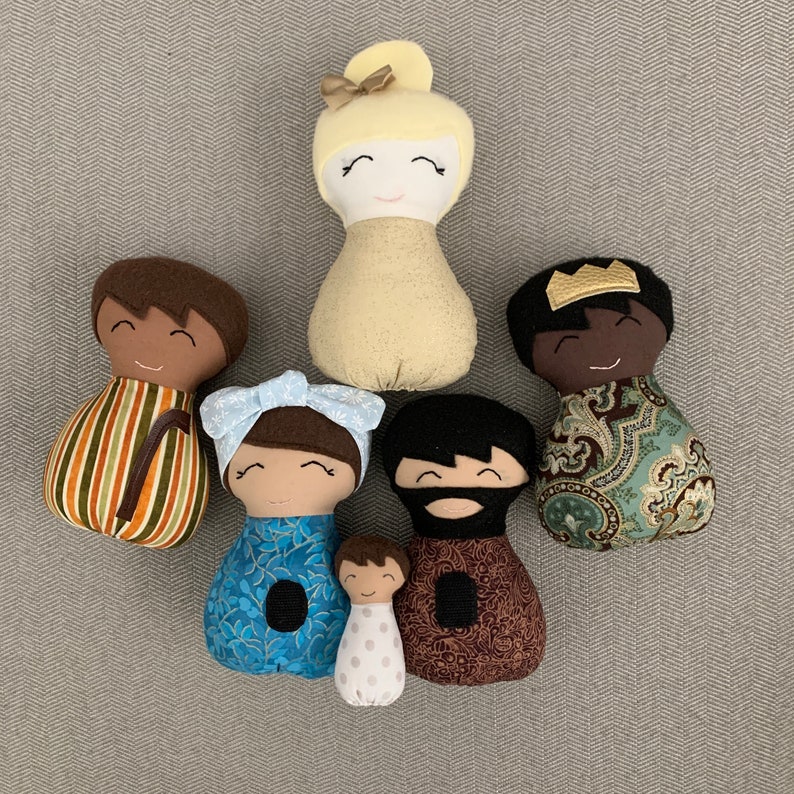 Plush Nativity Set, Soft Handmade Dolls, Child's Play - Etsy