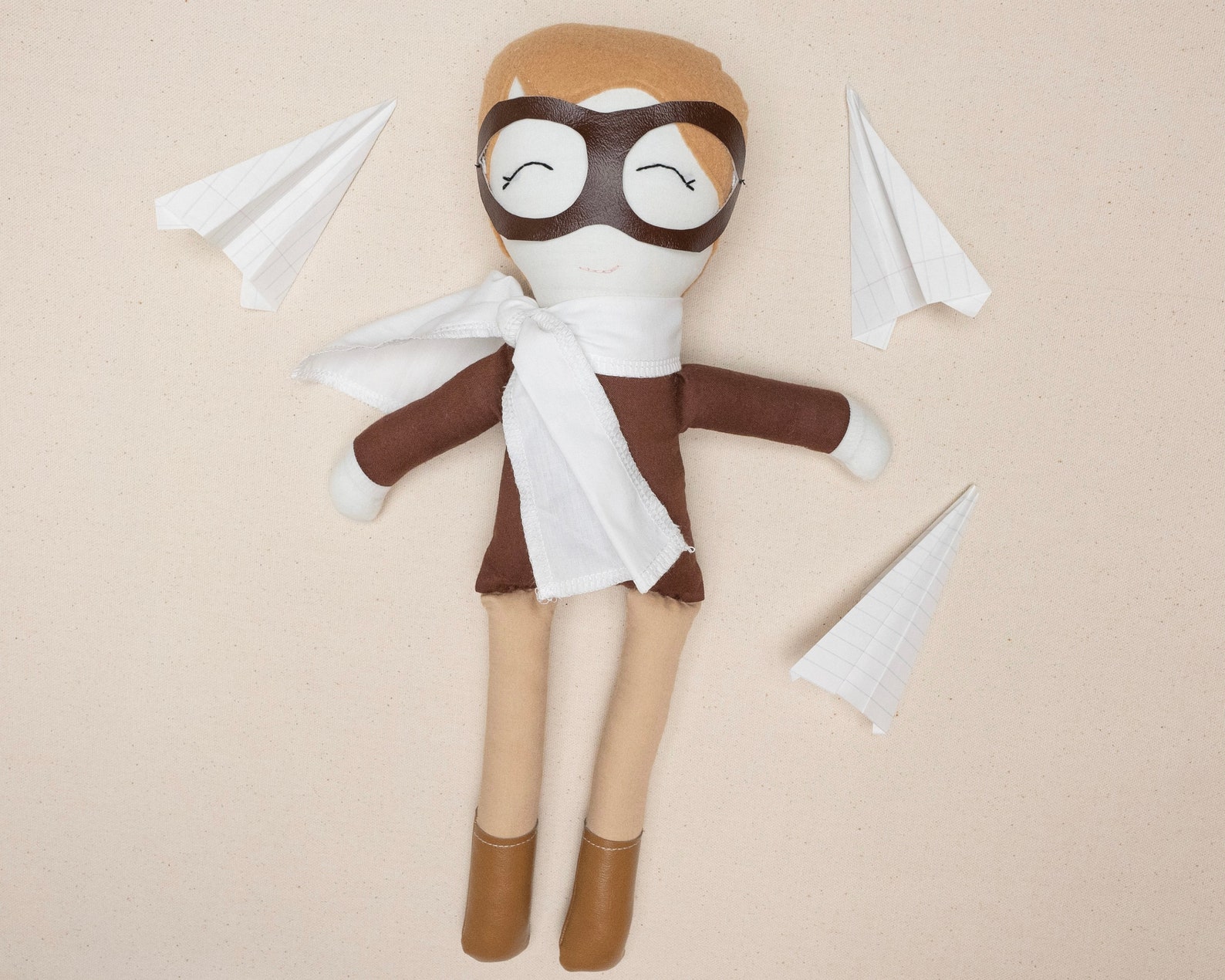 Amelia Earhart Doll Aviator Doll Pilot Doll Inspirational | Etsy