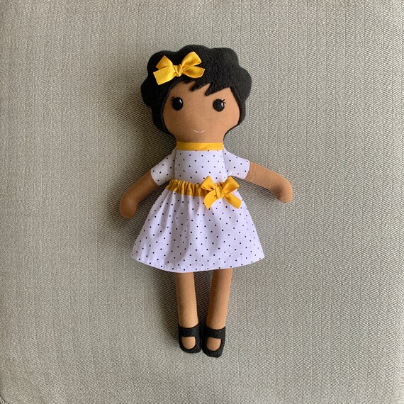 Brown Skinned Doll POC Doll Dark Skinned Fabric Doll Black | Etsy