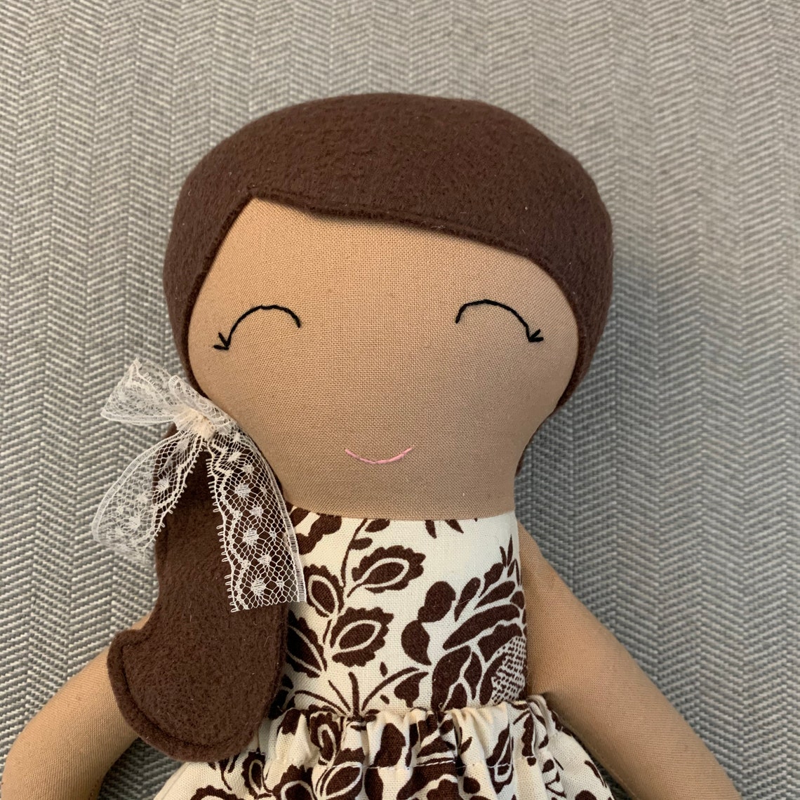 Brown Skinned Doll POC Doll Dark Skinned Fabric Doll - Etsy