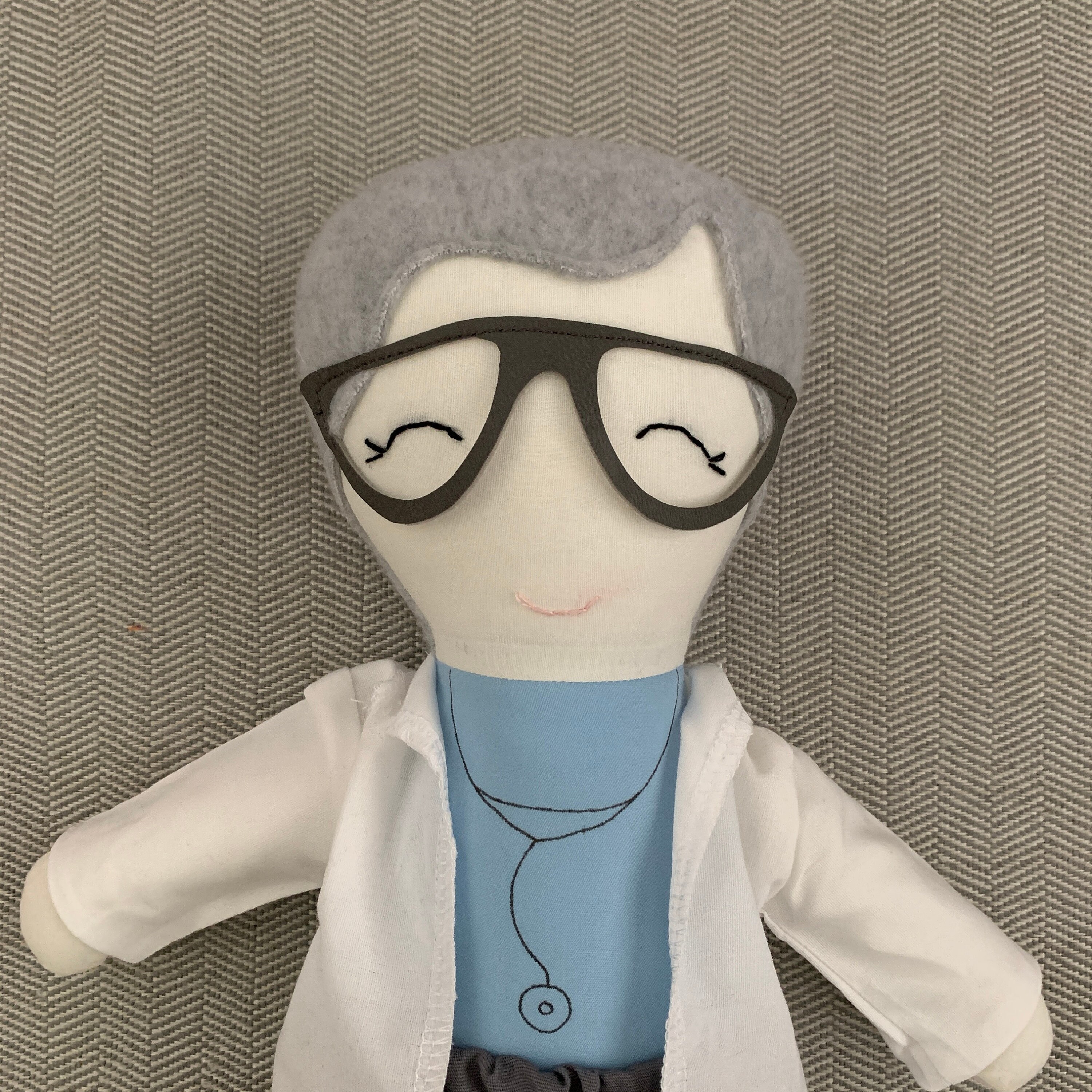 Handcrafted Virginia Apgar Doll, Feminist Doctor Gift - Etsy