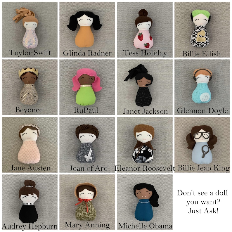 Choose 5 Ruth Ginsburg Frida Malala Mae Jemison Jane Goodall Misty ...