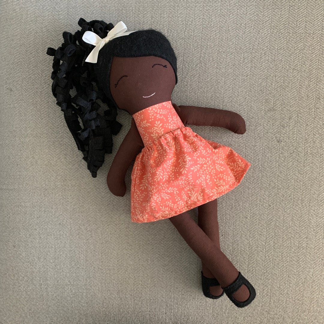 Brown Skinned Doll, POC Doll, Dark Skinned Fabric Doll, Black Doll ...