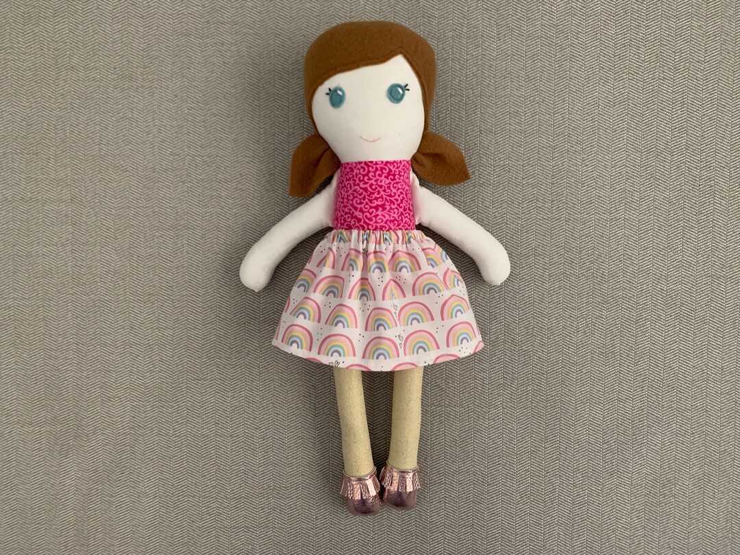 My First Doll, Baby’s First Doll, OOAK, Cloth Doll, Fabric Doll, Modern ...