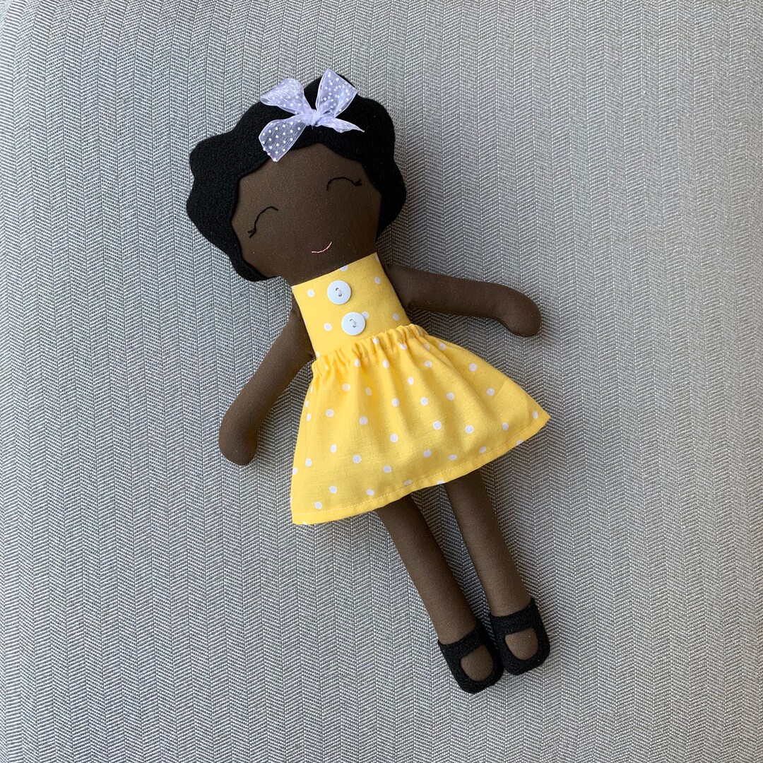Brown Skinned Doll, POC Doll, Dark Skinned Fabric Doll, Black Doll ...