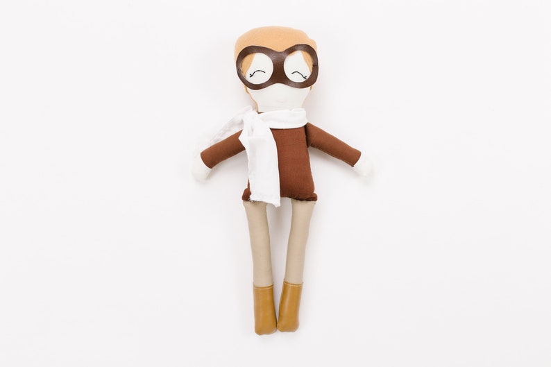 Amelia Earhart Doll Aviator Doll Pilot Doll Inspirational | Etsy