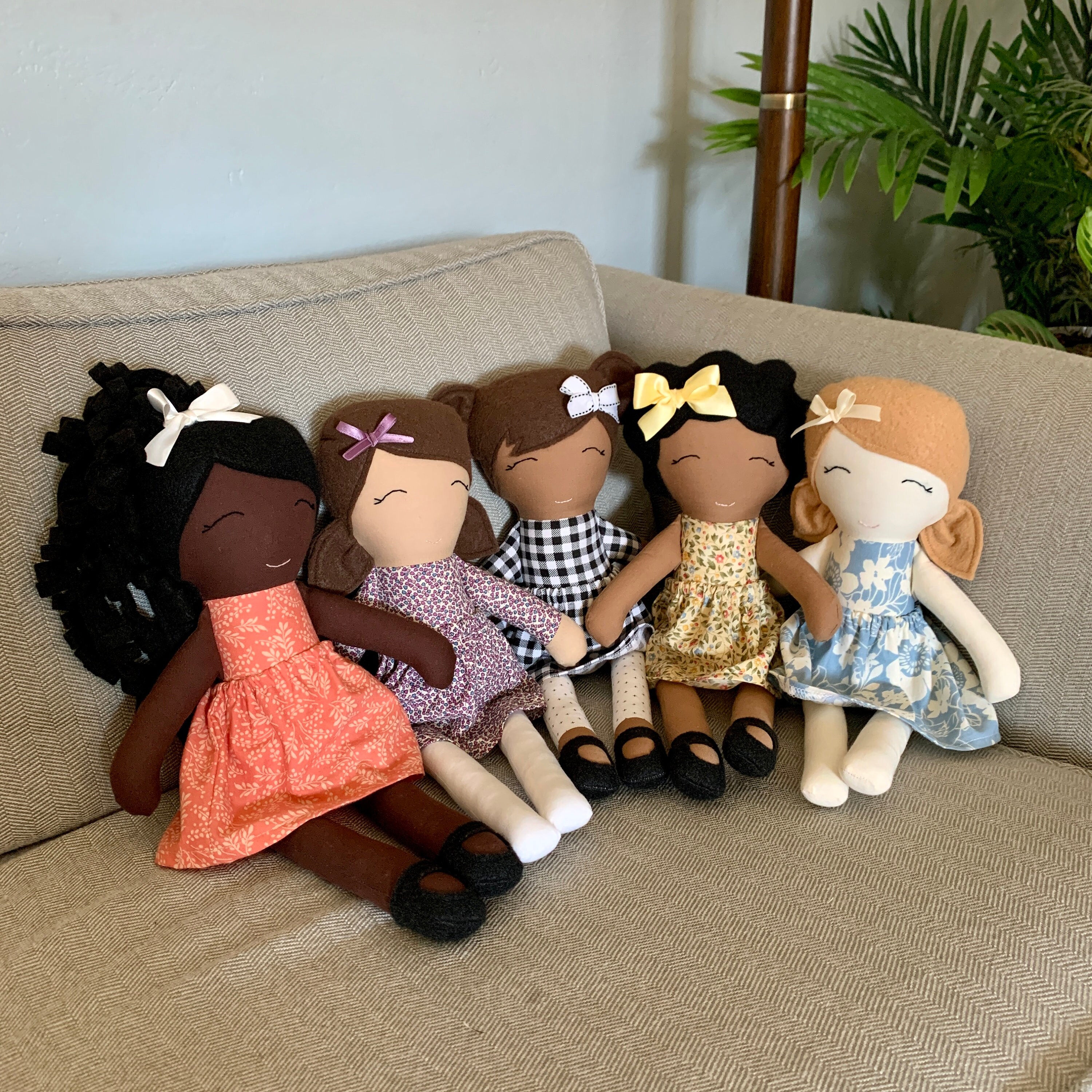 Brown Skinned Doll, POC Doll, Dark Skinned Fabric Doll, Black Doll ...