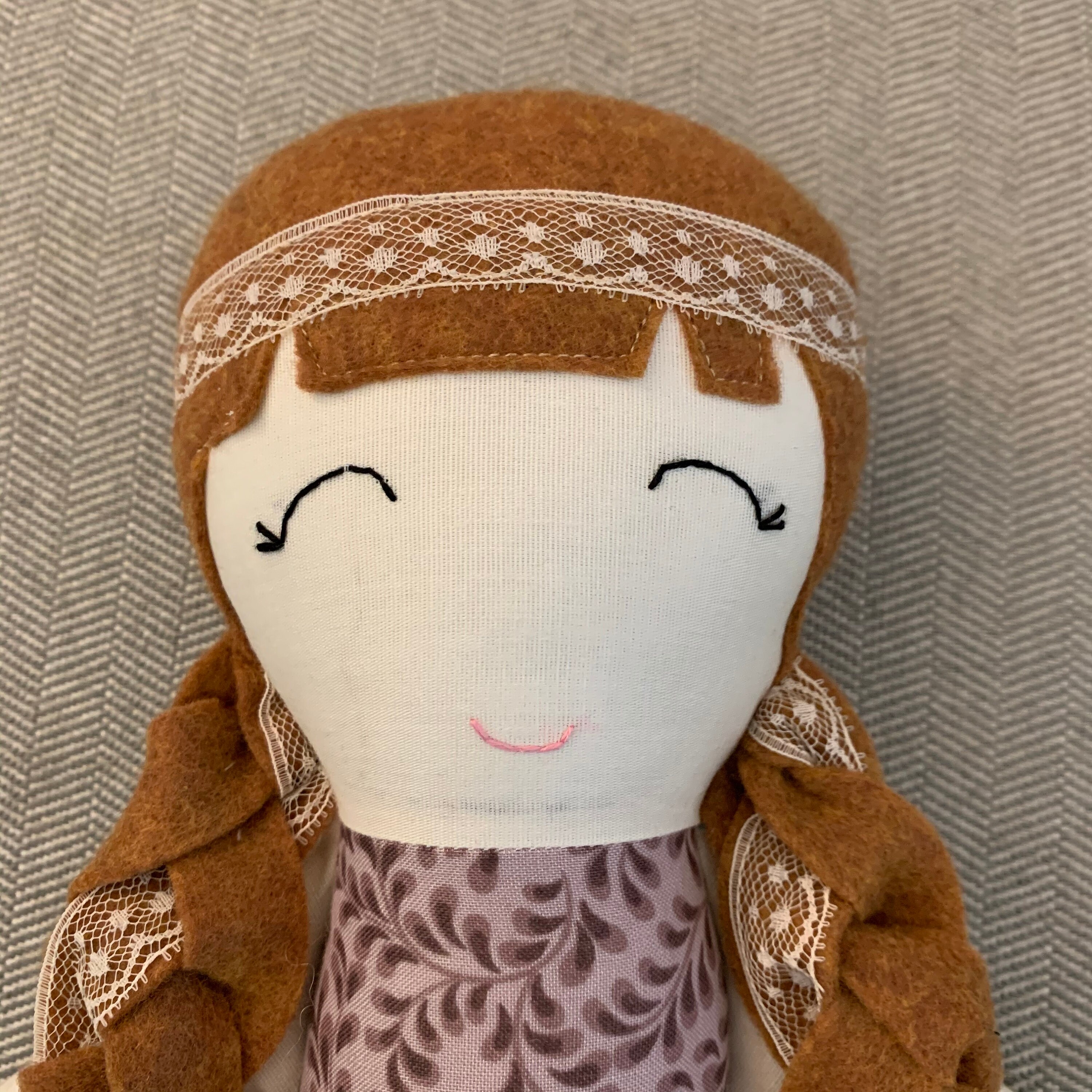 Boho Doll, Bohemian Doll, Cloth Doll, Fabric Doll, Modern Rag Doll ...