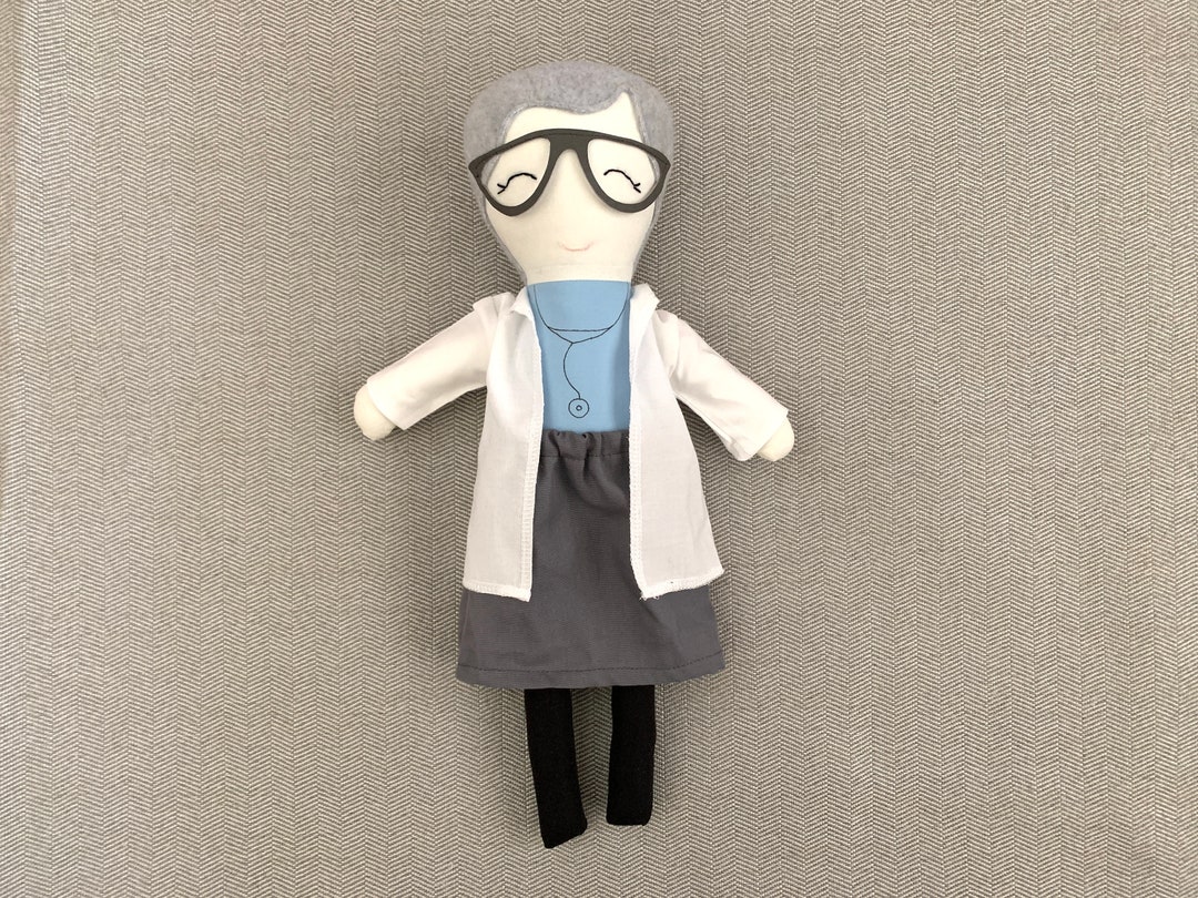 Handcrafted Virginia Apgar Doll, Feminist Doctor Gift - Etsy