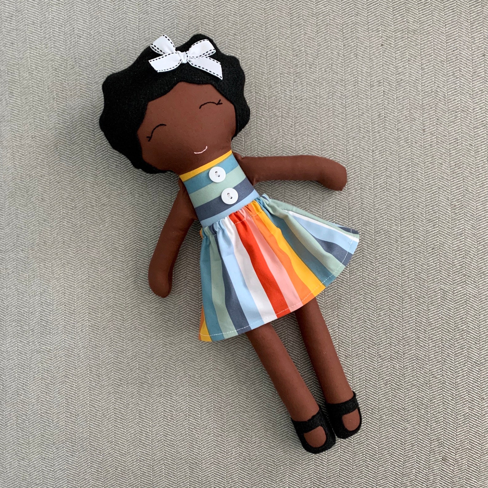 Brown Skinned Doll, POC Doll, Dark Skinned Fabric Doll, Black Doll ...