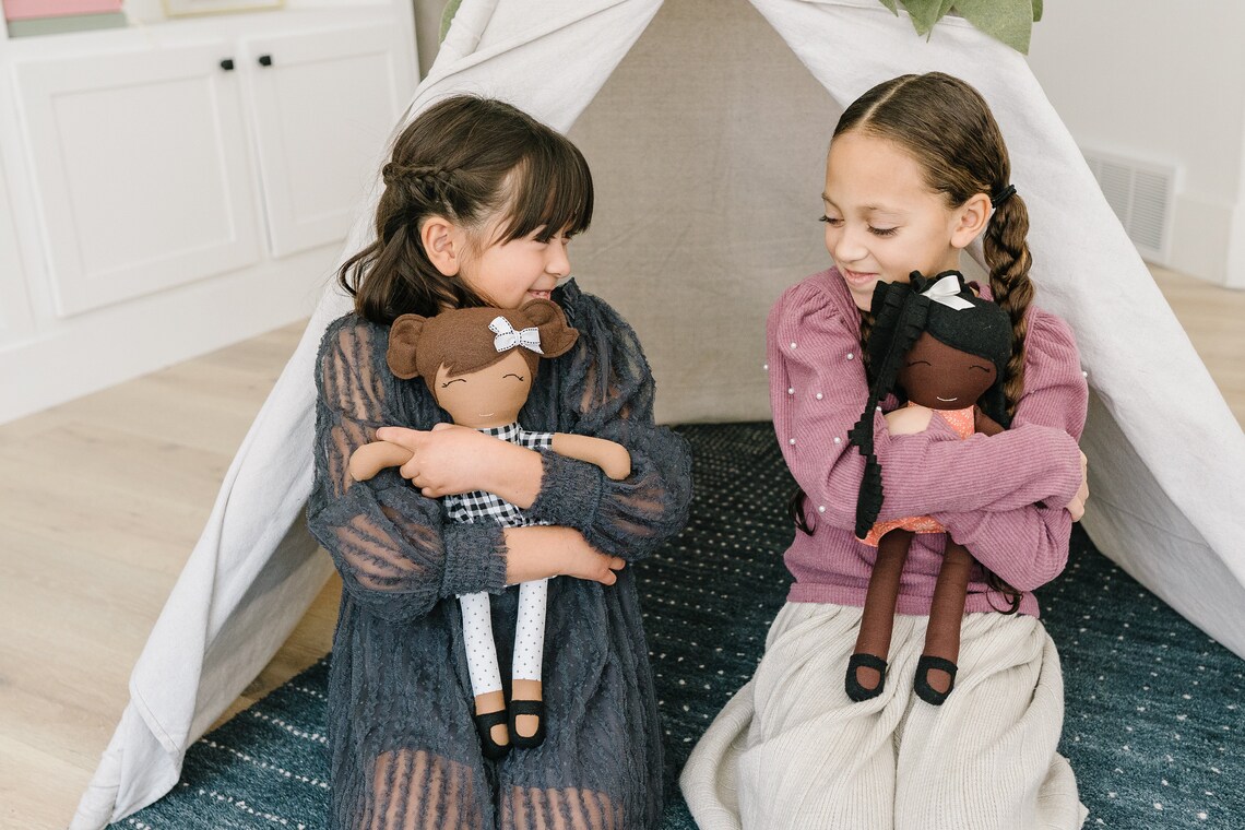 Brown Skinned Doll, POC Doll, Dark Skinned Fabric Doll, Black Doll ...