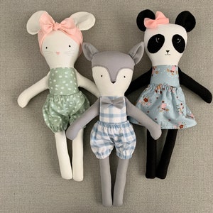 Custom Animal Doll Lovey Design Your Own Animal Cat Dog Mouse Rabbit ...