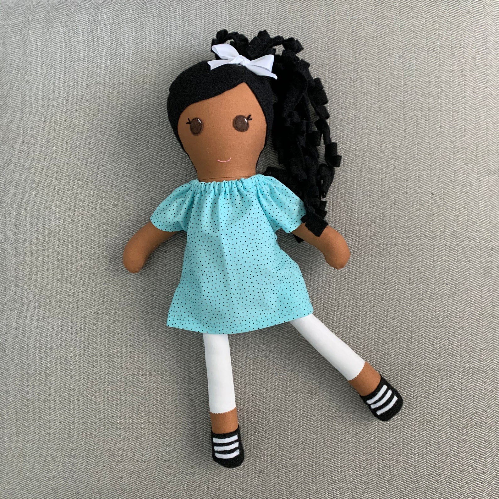 Multiracial Doll, Brown Skinned Doll, POC Doll, Dark Skinned Fabric ...