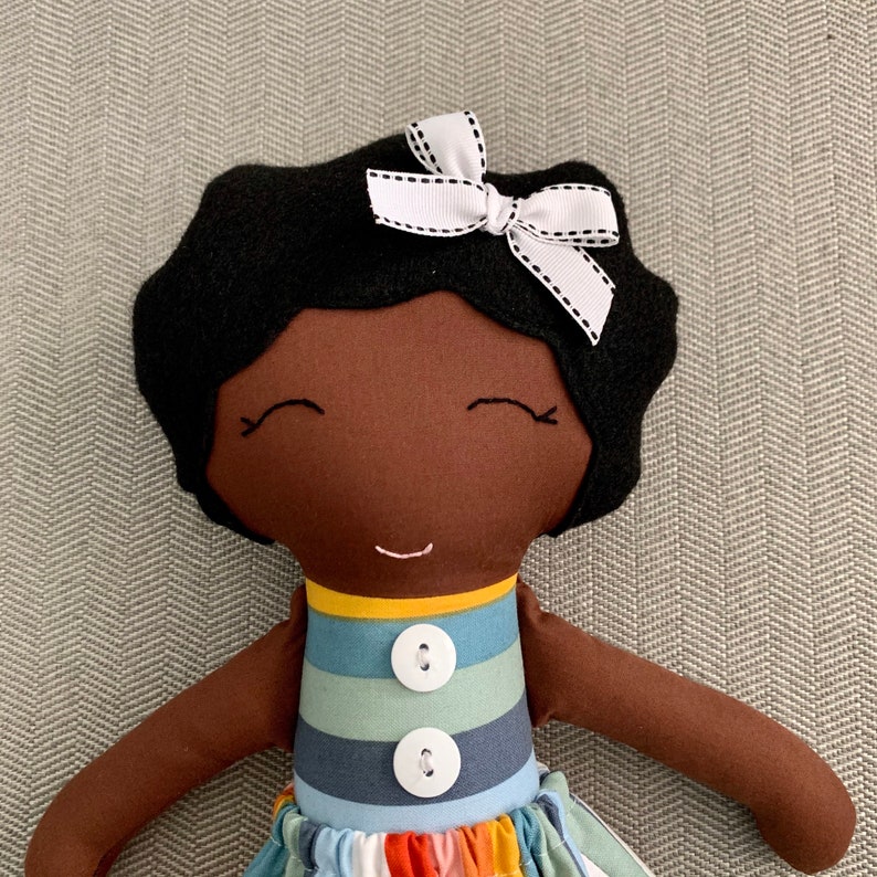Brown Skinned Doll, POC Doll, Dark Skinned Fabric Doll, Black Doll ...