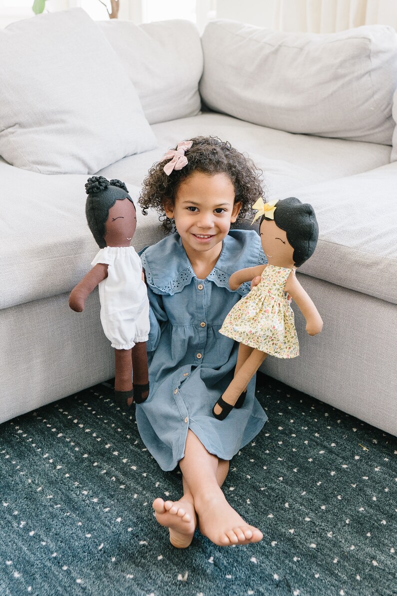 Brown Skinned Doll, POC Doll, Dark Skinned Fabric Doll, Black Doll ...