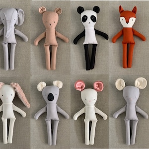 Custom Animal Doll Lovey Design Your Own Animal Mouse Rabbit Deer Bear ...