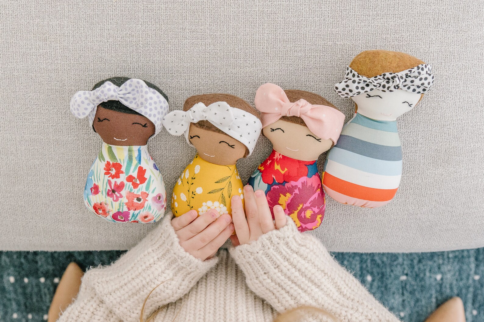 Handmade Swaddle Baby Doll, BIPOC, First Doll - Etsy