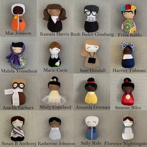 Choose 5 Ruth Ginsburg Frida Malala Mae Jemison Jane Goodall Misty ...