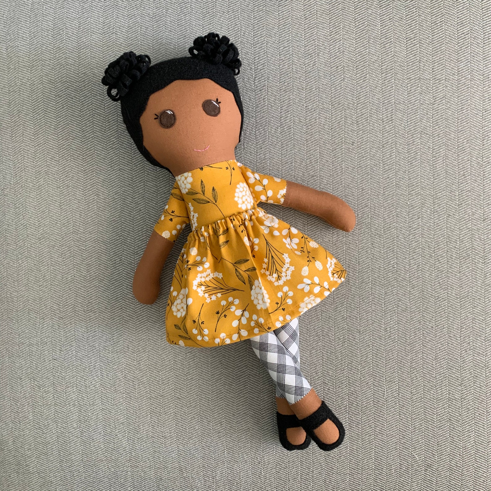 Brown Skinned Doll, POC Doll, Dark Skinned Fabric Doll, Black Doll ...