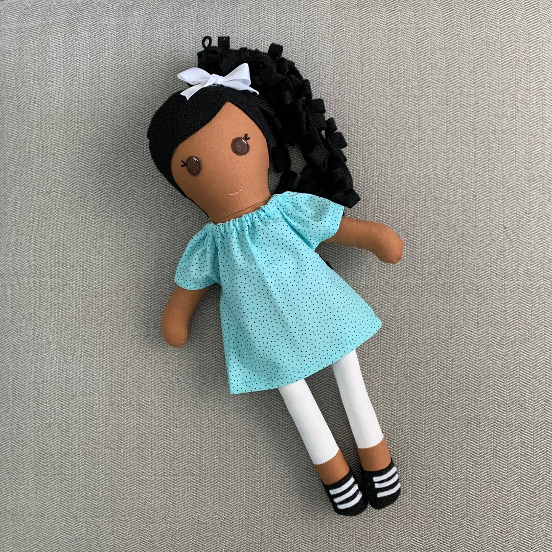 Multiracial Doll, Brown Skinned Doll, POC Doll, Dark Skinned Fabric ...