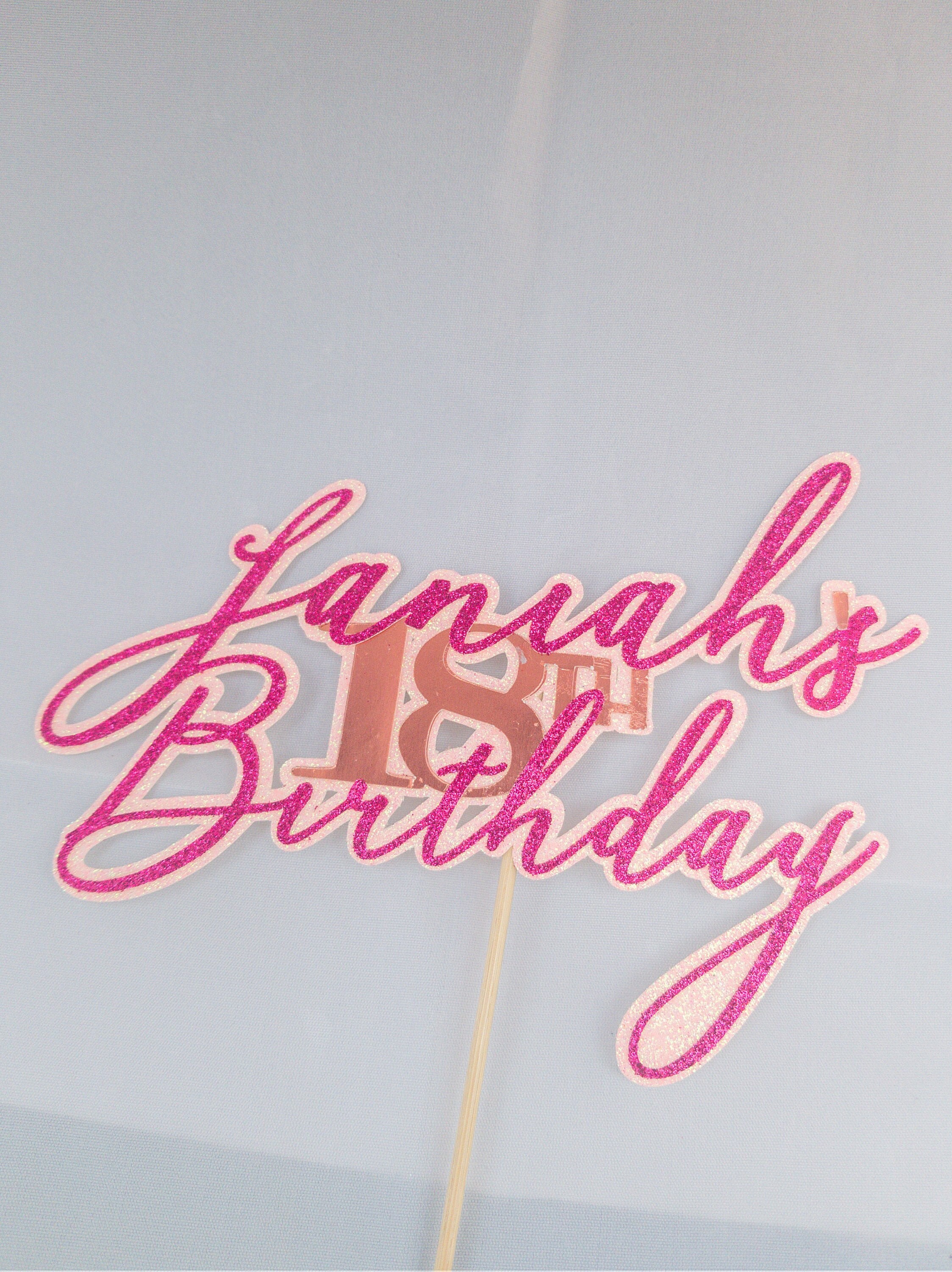 Personalized Birthday Cake Topper - Etsy