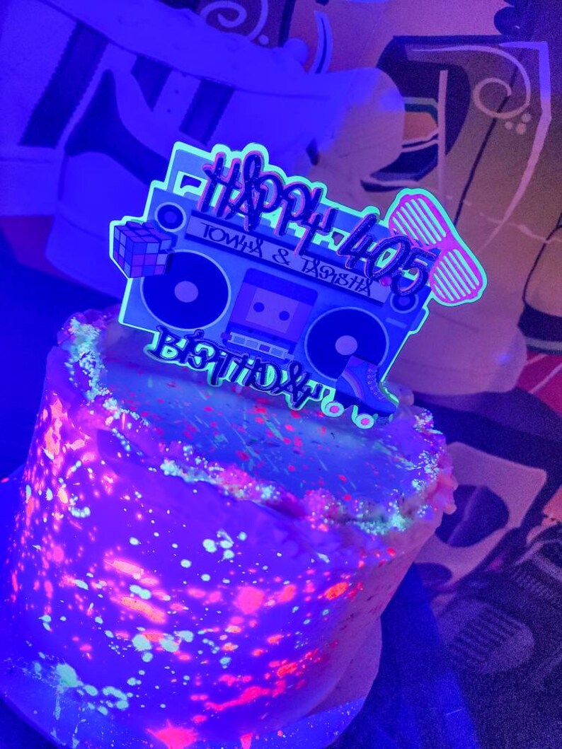 80s 90s Boom Box Cake Topper - Etsy