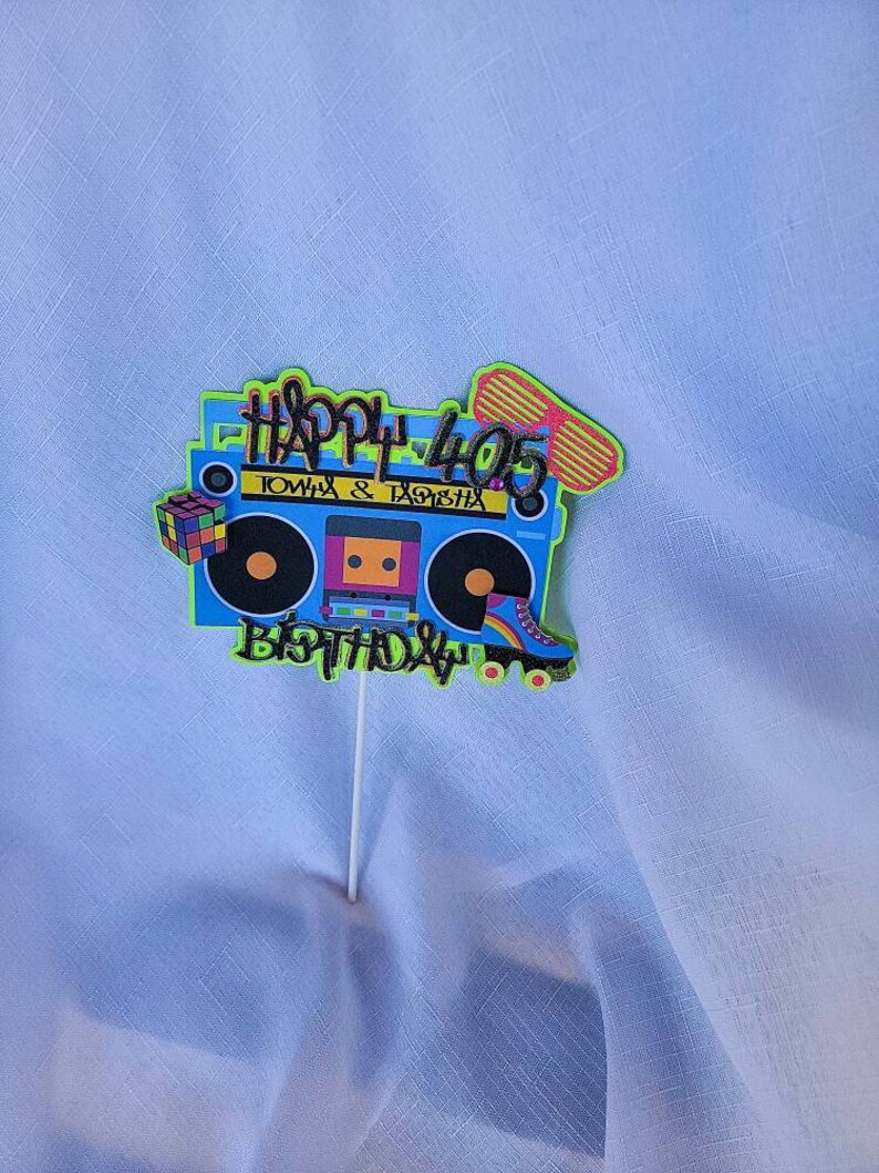 80s 90s Boom Box Cake Topper - Etsy