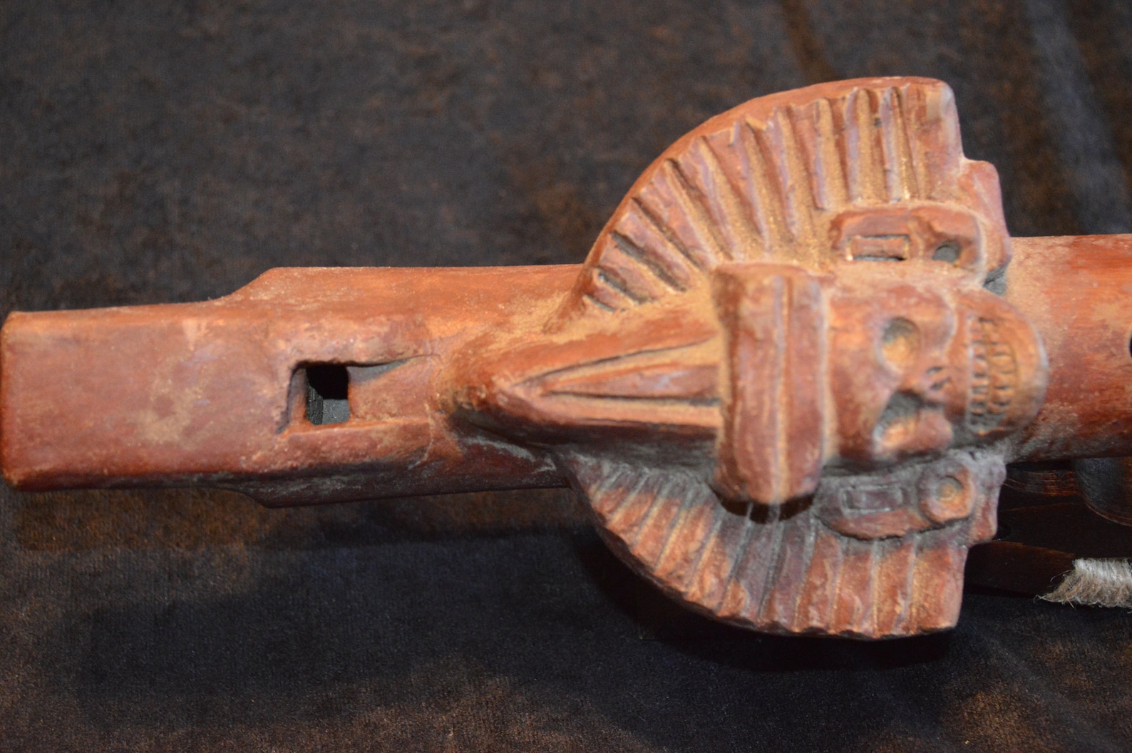 Spectacular Pre-columbian Native American Clay Flute by the Late Master ...