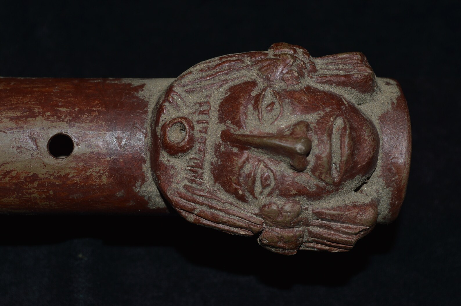 Spectacular Pre-columbian Native American Clay Flute by the Late Master ...
