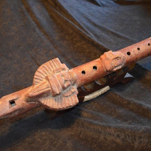Spectacular Pre-columbian Native American Clay Flute by the Late Master ...