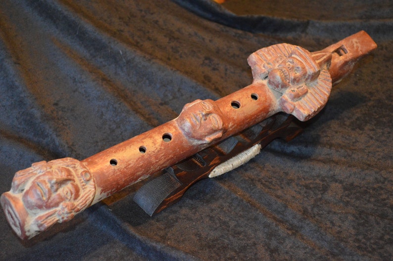 Spectacular Pre-columbian Native American Clay Flute by the Late Master ...