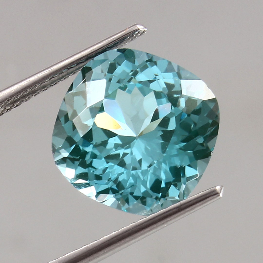 AAA Flawless Ceylon Green Spinel Loose Cushion Gemstone Cut, Excellent ...