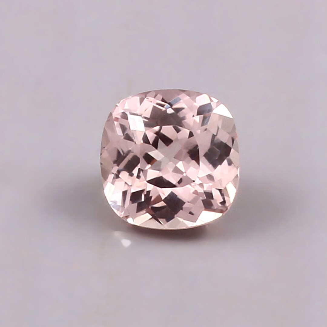 AAA 10x10 MM Flawless Madagascar Morganite Loose Cushion Gemstone Cut ...