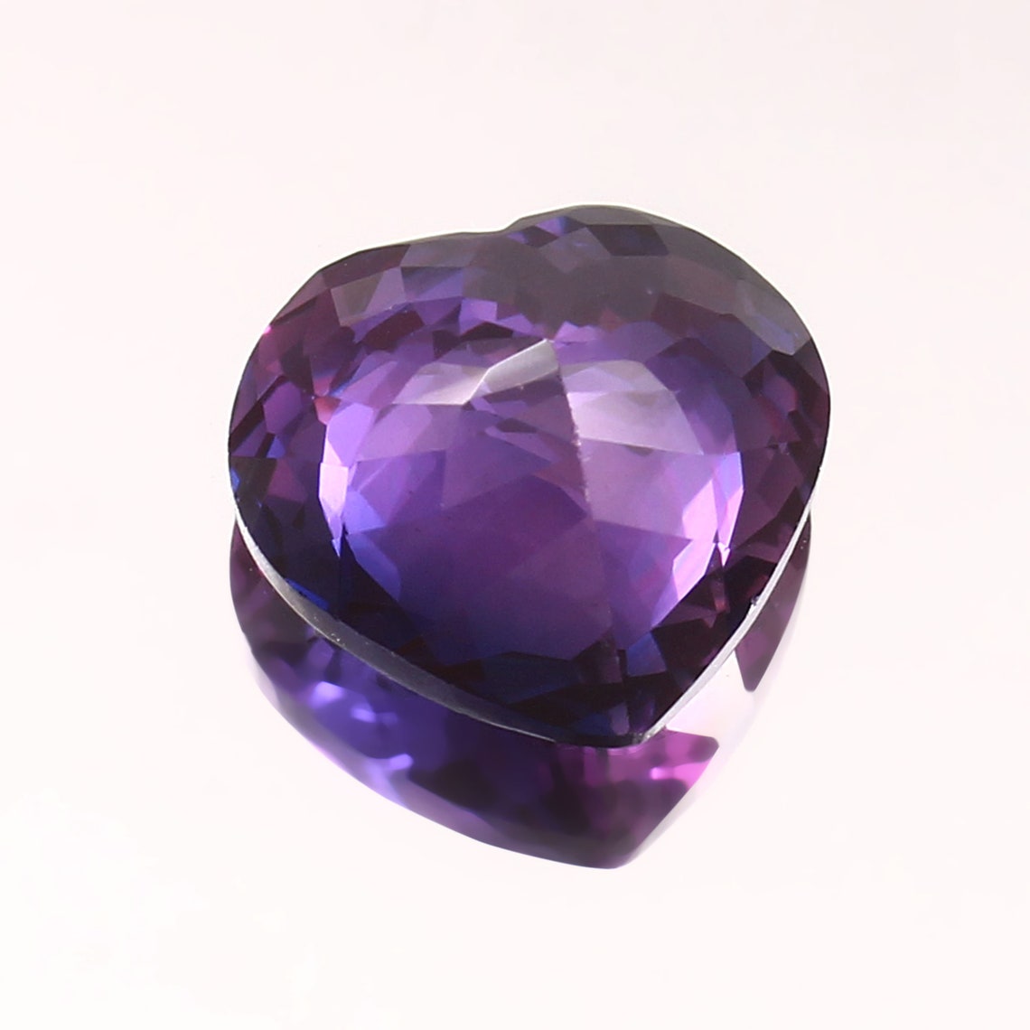 AAA Ceylon Purple Sapphire: 12x13mm Heart Cut Gemstone - Etsy